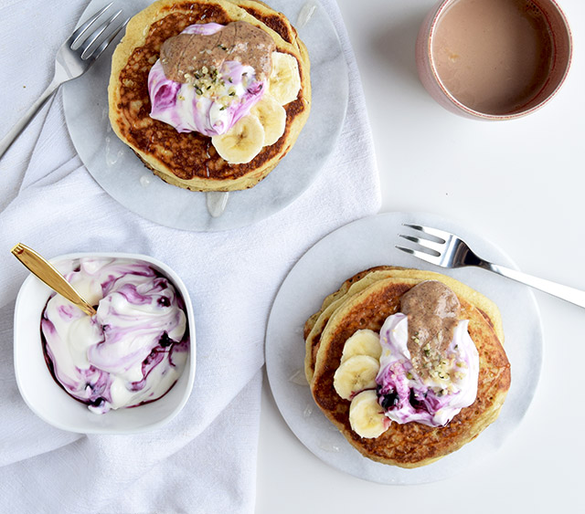 Pandekager med surdej - de bedste brunch pandekager - Cathrine Brandt